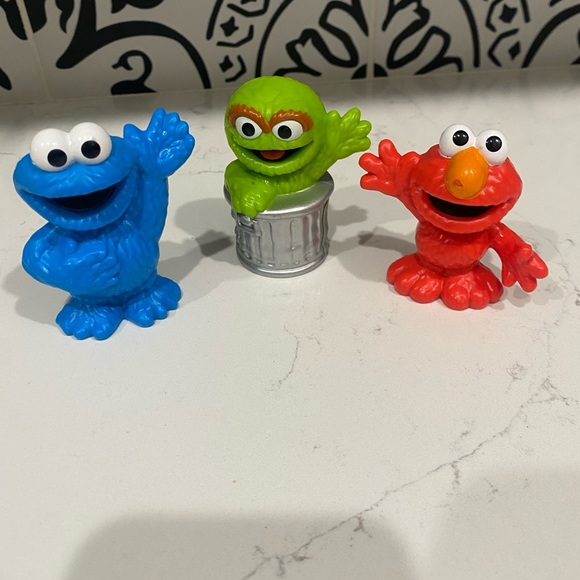 Playskool | Toys | Playskool Sesame Street Collector Elmo Cookie Monster Oscar The Grouch Figure ...
